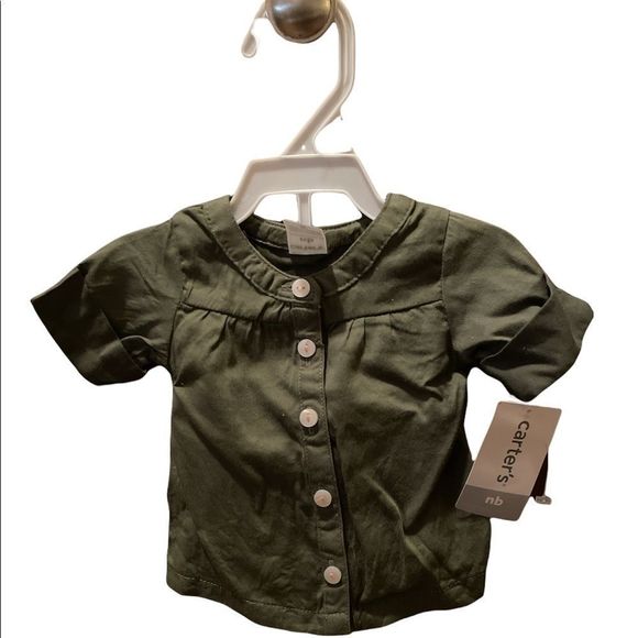 Carter's | Shirts & Tops | Nwt Carters Nbbutton Downblouse | Poshmark